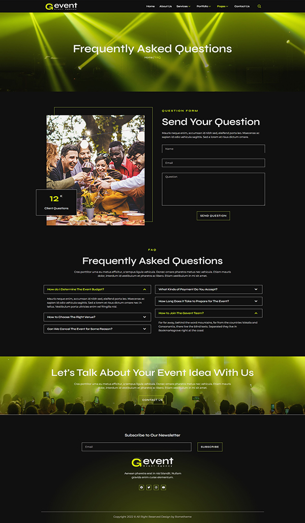 Gevent - Event Agency Elementor Template Kit by Rometheme | ThemeForest